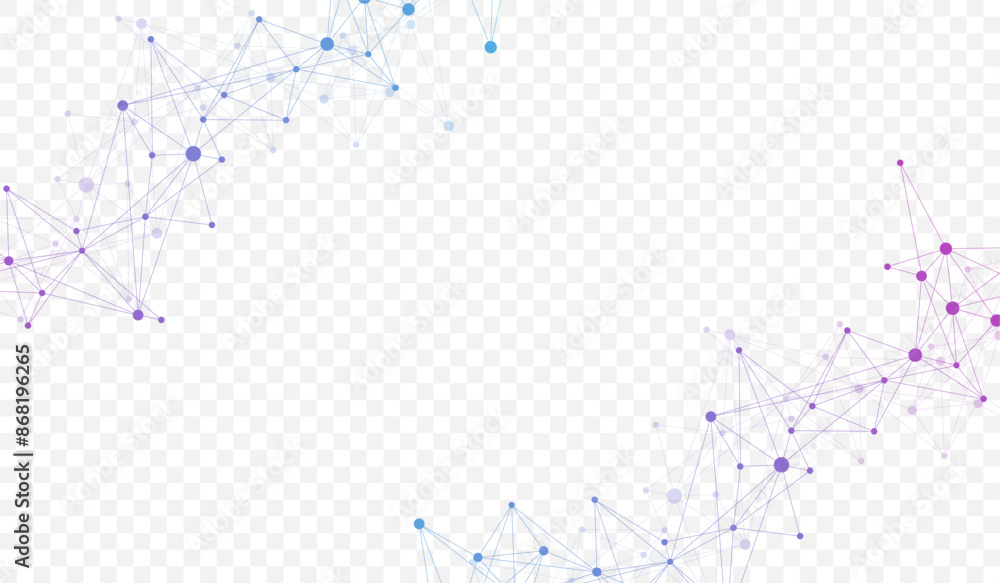 Connecting dots and lines. Abstract geometric plexus style background. Hand drawn vector art ...