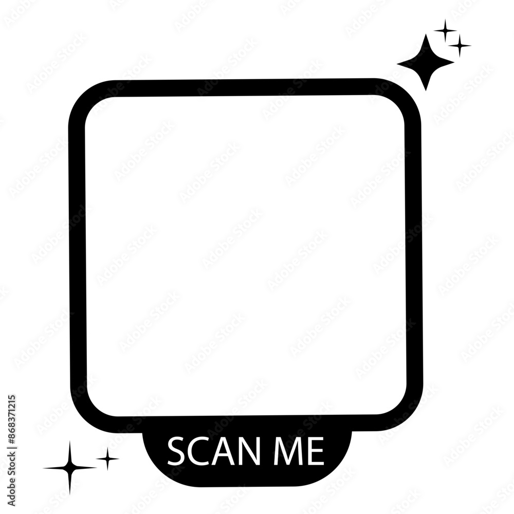 Scan Me Barcode, Simple Icon Vector Design, best used for presentation ...