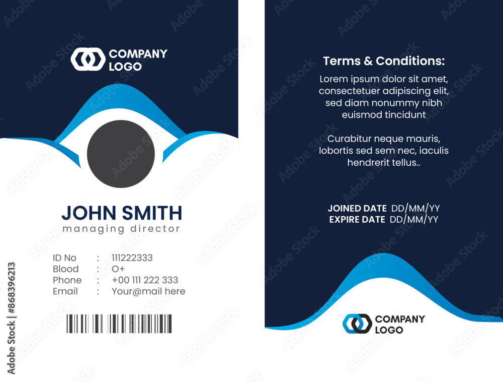Modern and creative Office id card design bundle | ID card template ...
