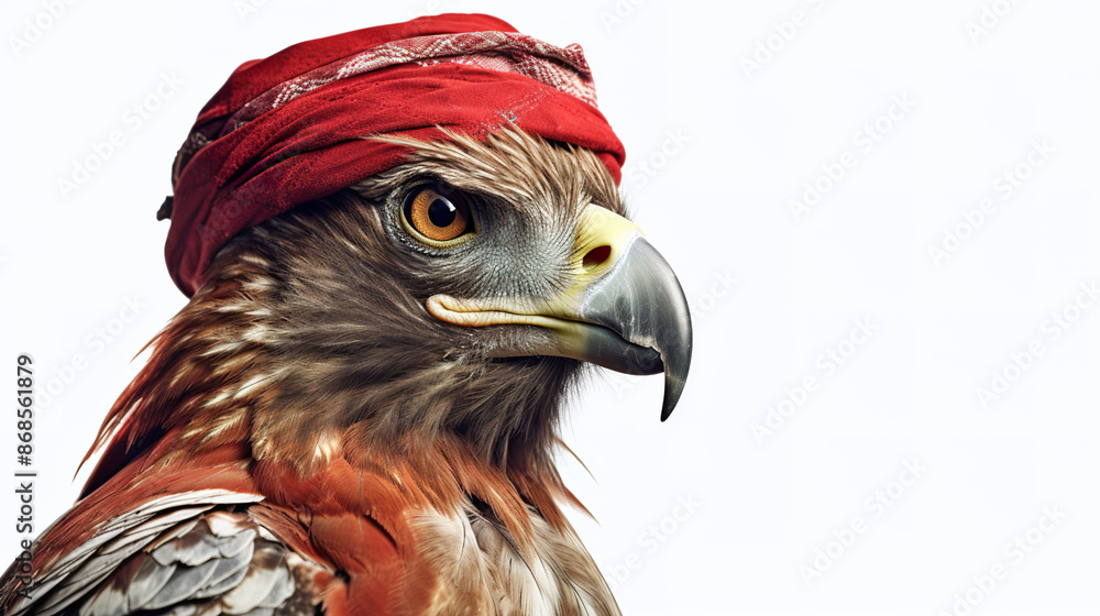 Turkish eagle solitary against white background Stock Photo | Adobe Stock
