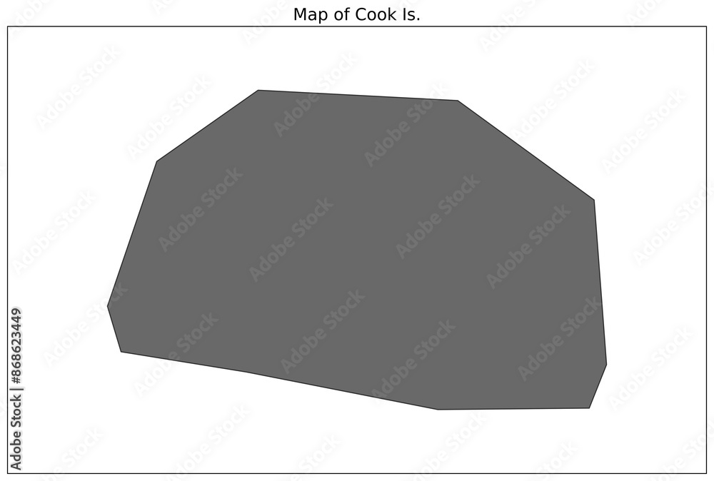 Stock-Vektorgrafik „Map of Cook Is. and its neighbouring territory ...