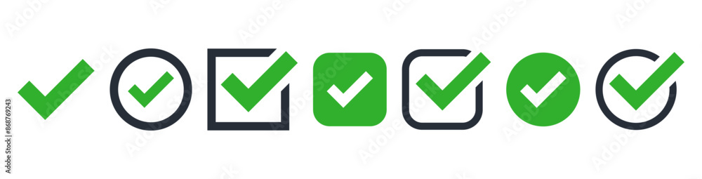 check box icon with correct, accept checkmark icons tick box checked, check list square frame ...
