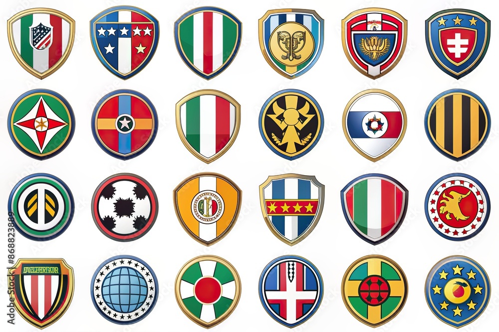 Collection of 42 detailed vector logos of Italian football clubs ...