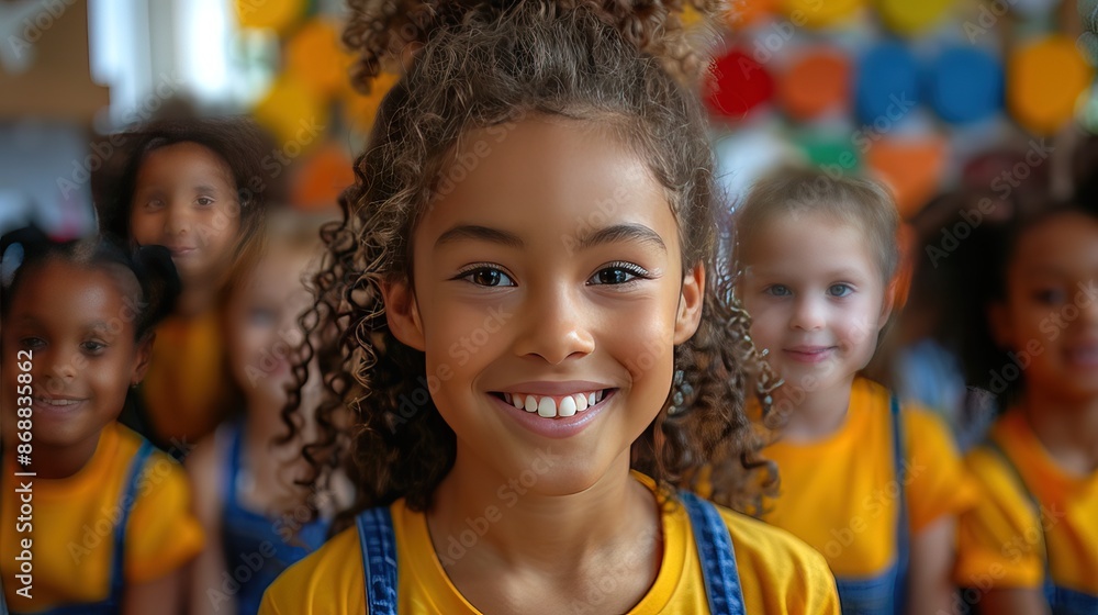 Class of Adorable Multiethnic Children Studying Mathematics and ...