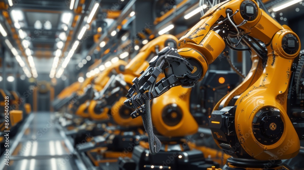 Mechanical Precision: Robotic Arms Assembling Car Parts at the Museum ...