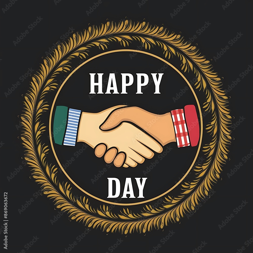 Happy Friendship Day 2024 t shirt design with Handshake logo design ...