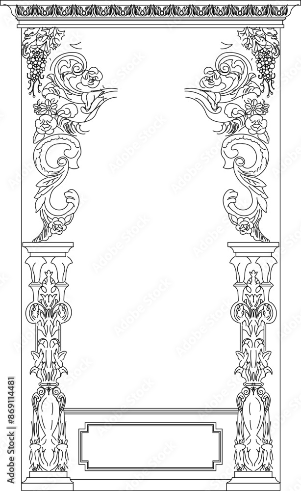 Sketch vector illustration design engineering drawing architectural ...