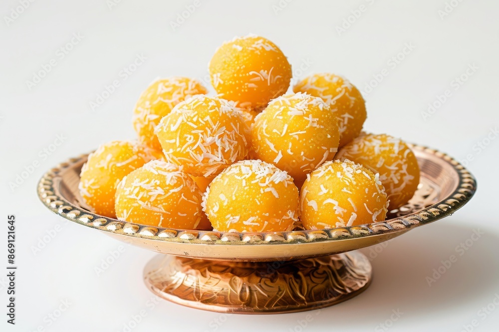 Diwali sweets coconut mango Laddu peda Indian sweet festival dish ...
