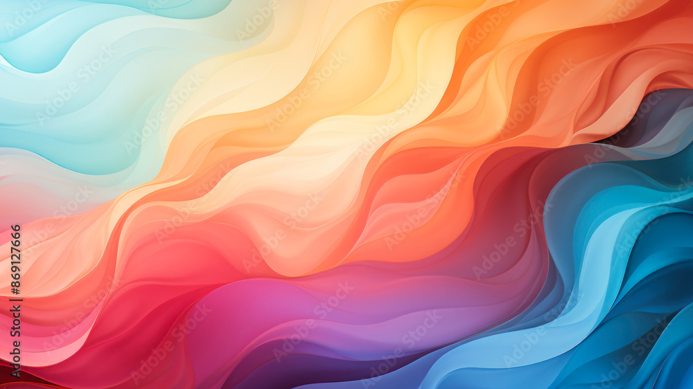 Abstract Luxury 3D Silk wave modern soft luxury drapery texture curve ...