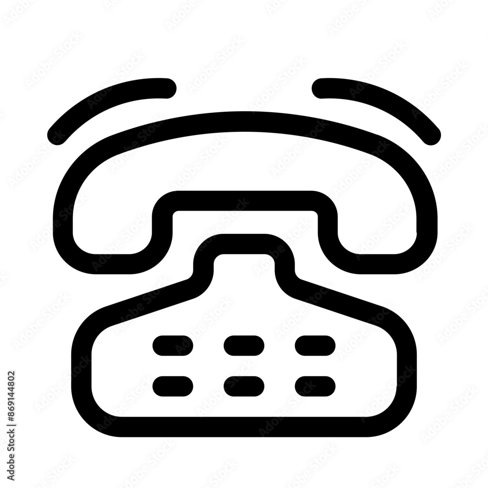 telephone ringing icon with line style, perfect for user interface ...