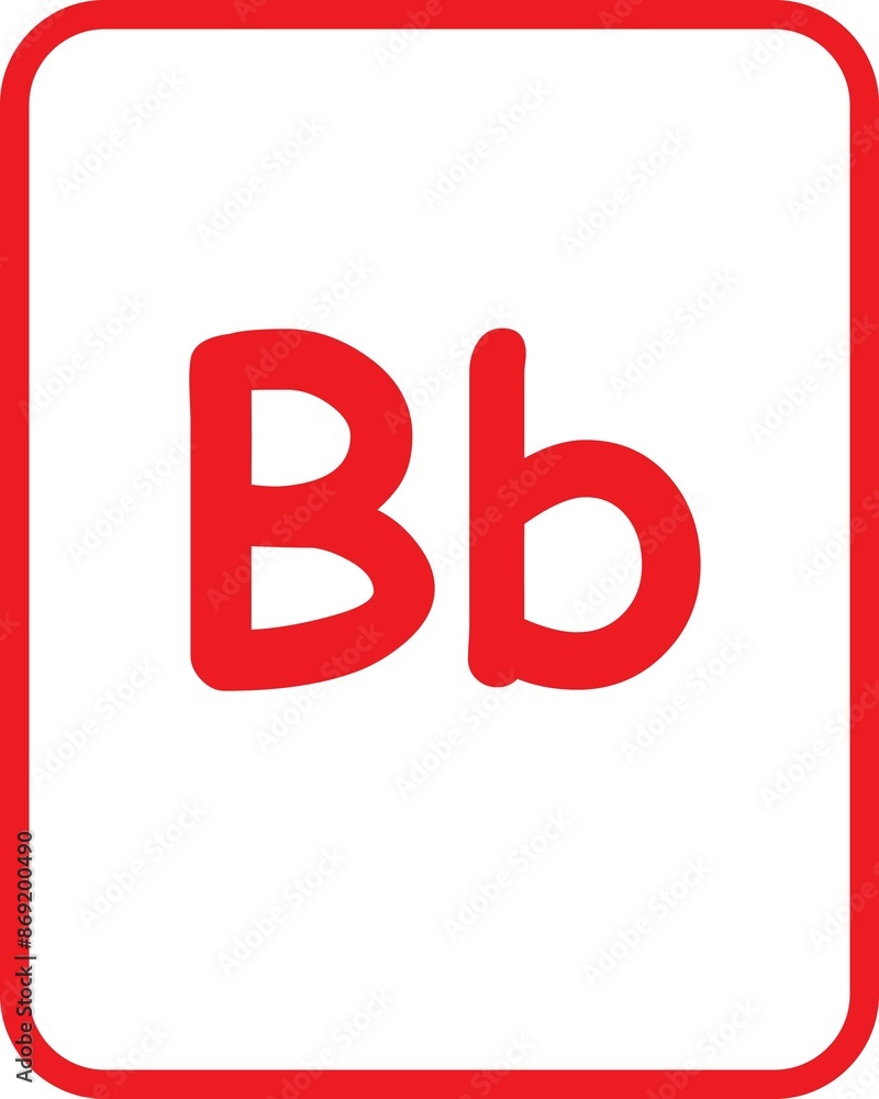 Letter B flashcard. ABC flashcards. Alphabet flashcards. Flashcards for ...