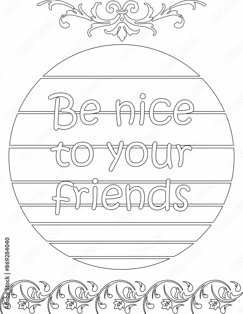 Stockillustratie Printable motivational coloring page for kids and ...