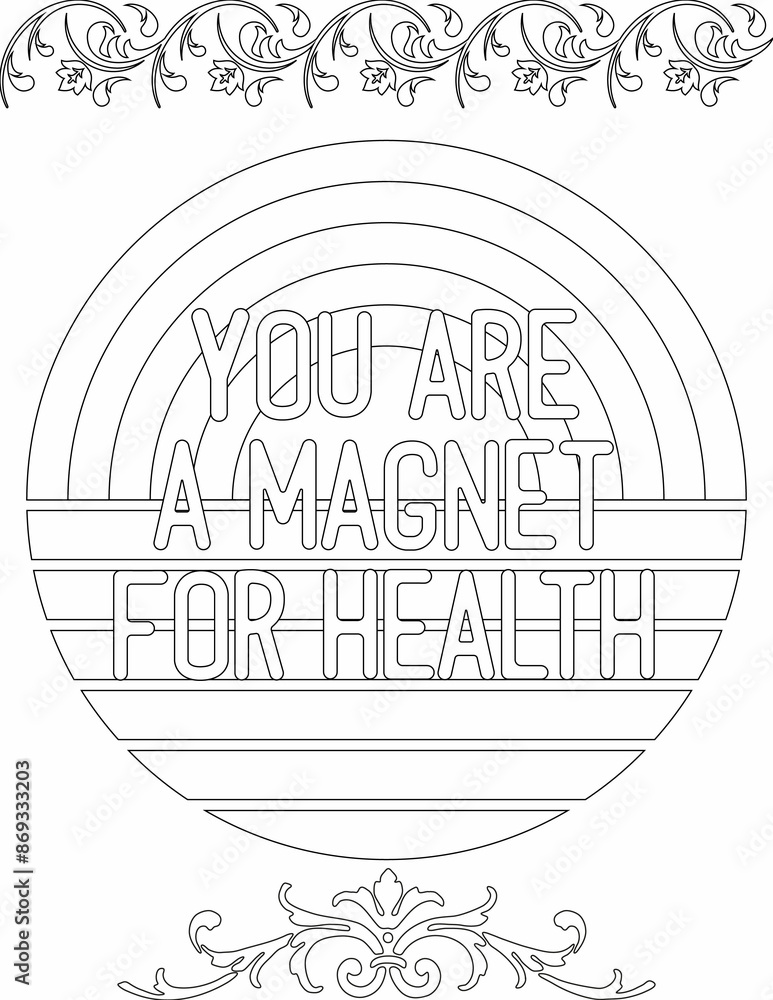 Printable motivational coloring page for kids and adults with ...