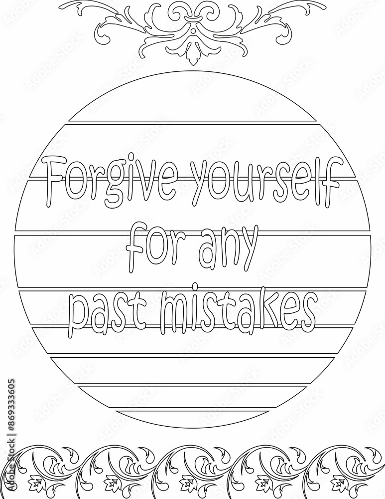Printable motivational coloring page for kids and adults with ...