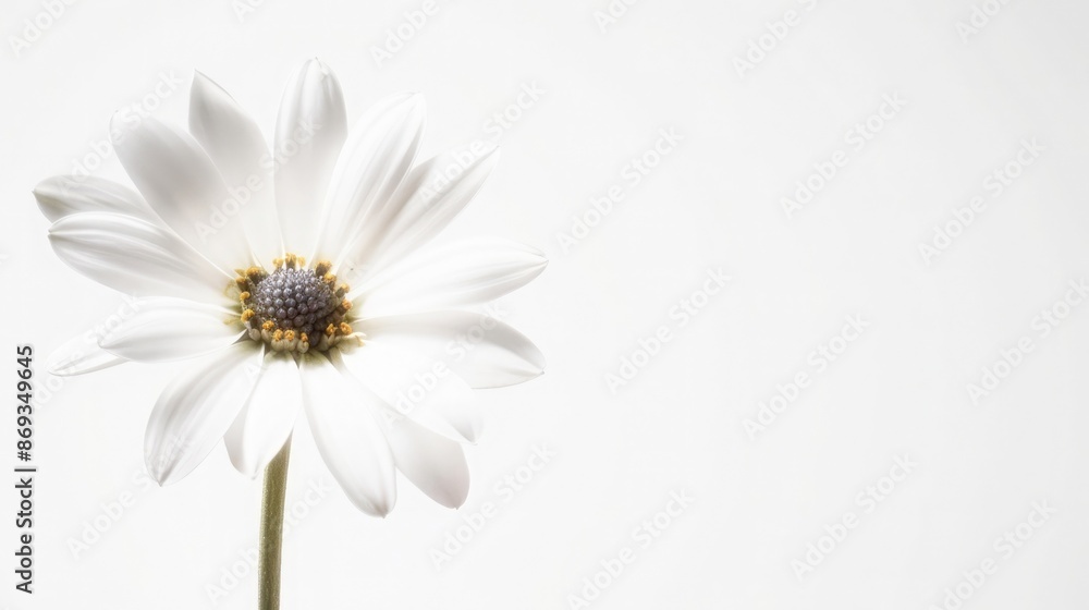 Flor en fondo blanco photography Stock Photo | Adobe Stock