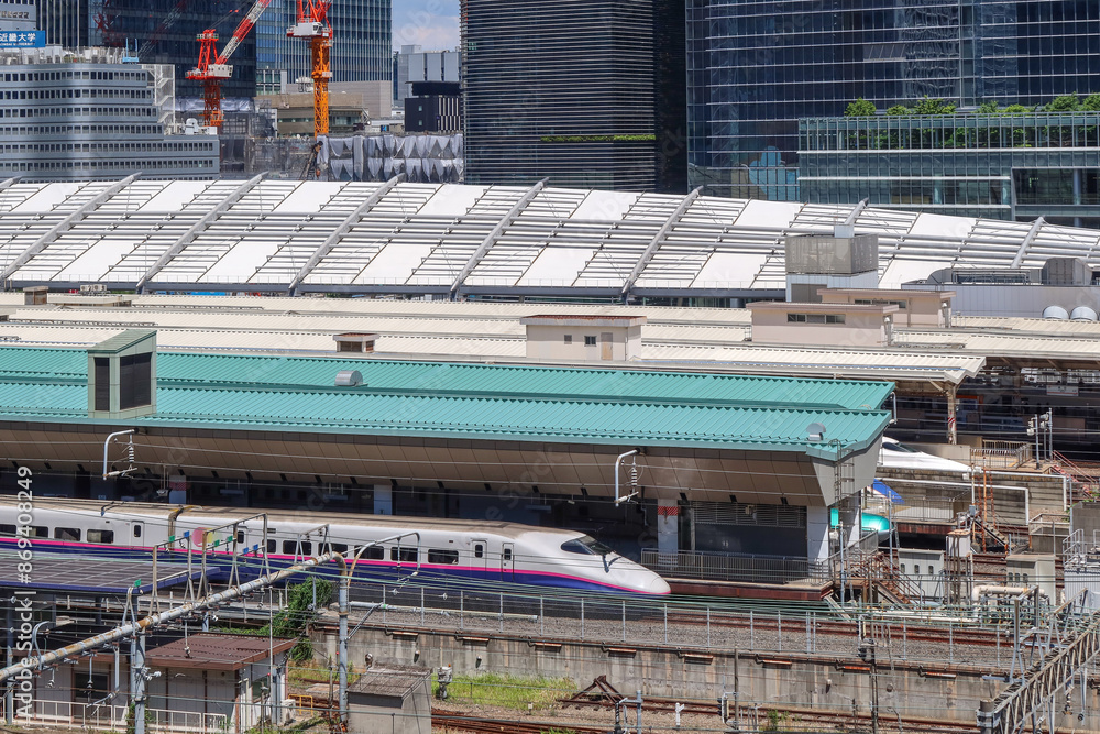 Joetsu Shinkansen E2 high-speed shinkansen bullet train at Tokyo ...