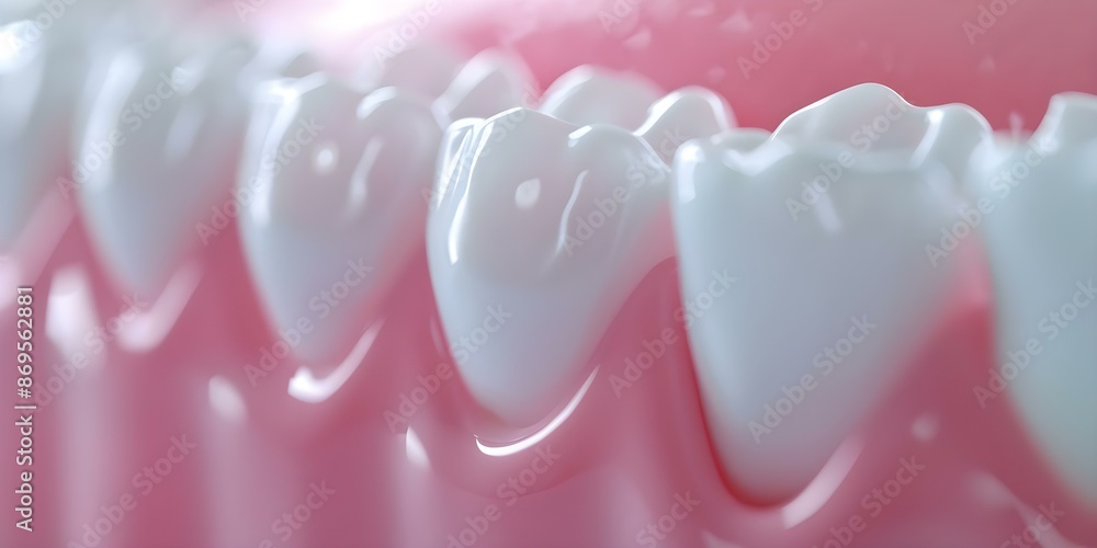 Stock-Illustration „3D Medical Illustration Gingival Recession from ...
