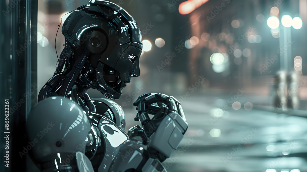 Robot automation advanced android metallic circuit electronic ...