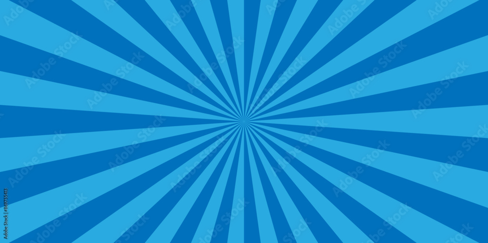 Vector Abstract blue sun rays sunburst backdrop background. seamless ...