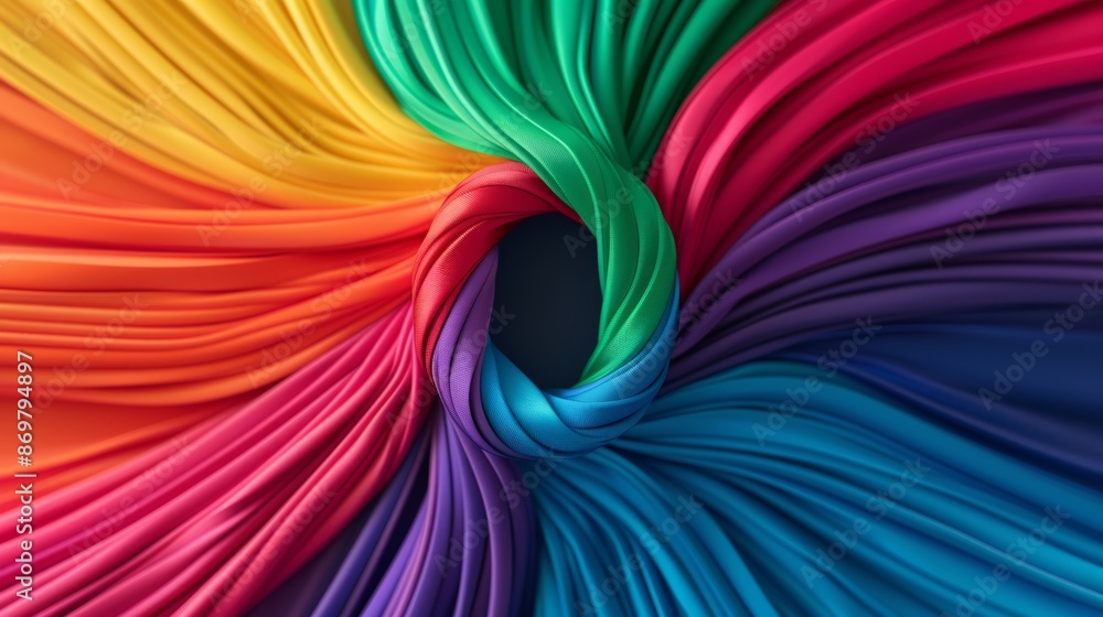 Autism Awareness background featuring rainbow-colored infinity symbol ...