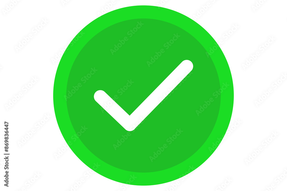 check mark icon button transparent png file Stock Illustration | Adobe ...