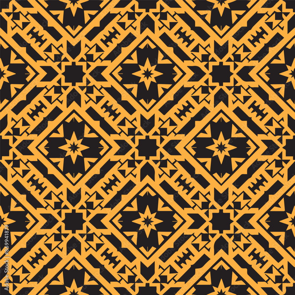Seamless Arabic Geometric Art, Traditional Islamic Patterns for Textile ...