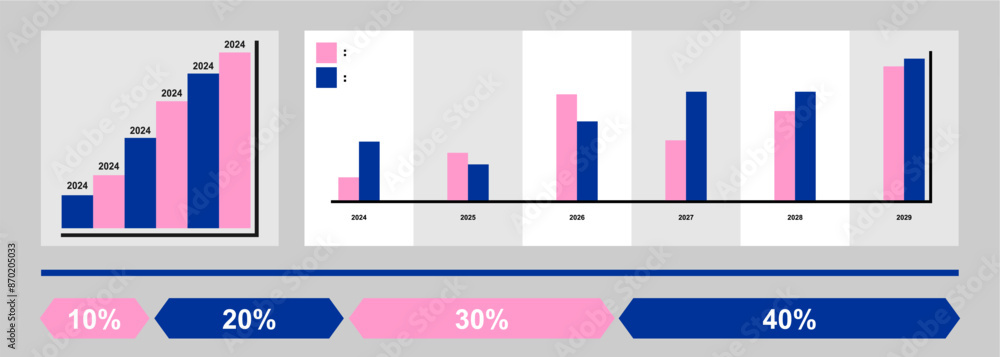 Infographic dashboard template. Simple design of interface, admin panel ...