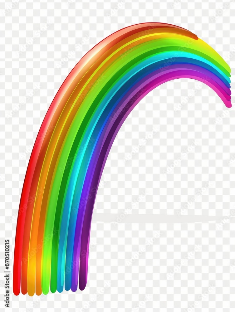 Rainbow on transparent background Stock Illustration | Adobe Stock