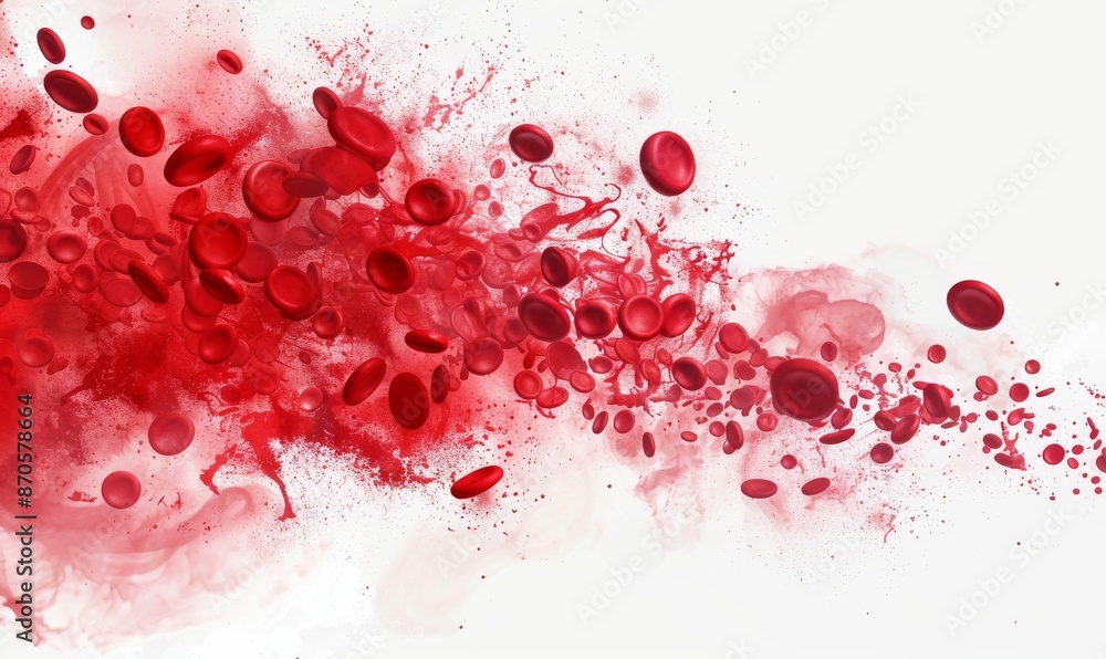Blood cell red 3d background vein flow platelet wave cancer medicine ...