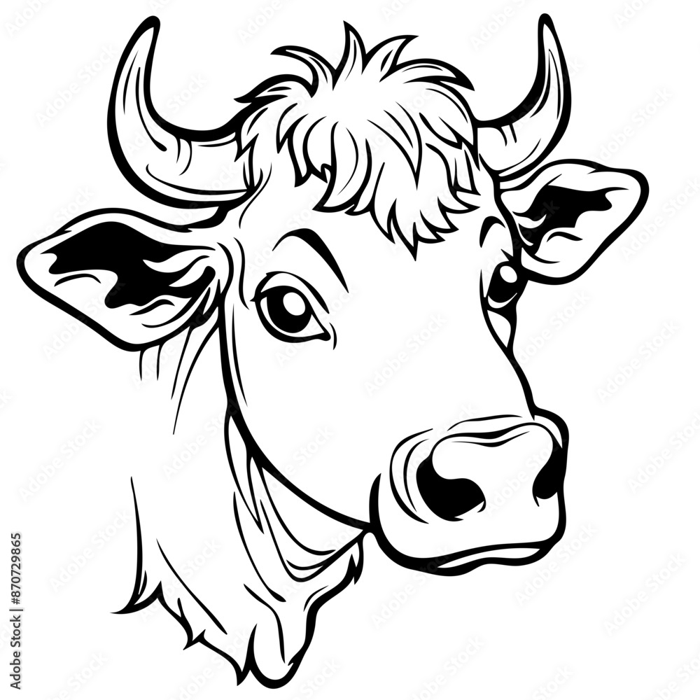 Cow SVG vector transparent background PNG clipart Stock Vector | Adobe ...