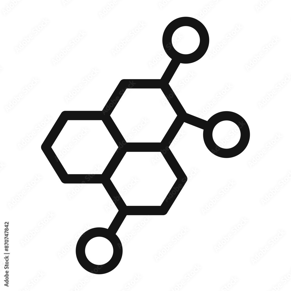 Hormones Symbol mark in filled style Stock Vector | Adobe Stock