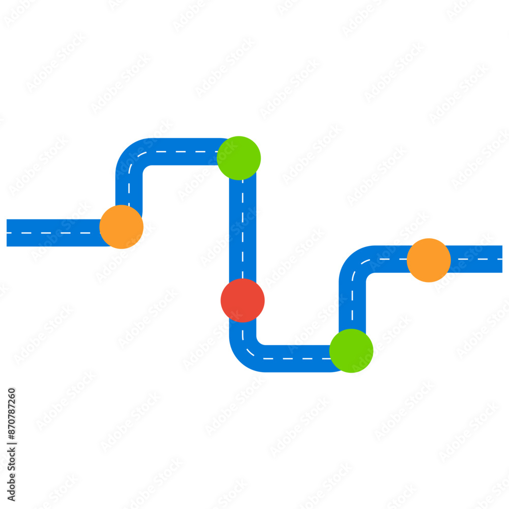 Blank business road map infographic. Business infographics, stages of ...