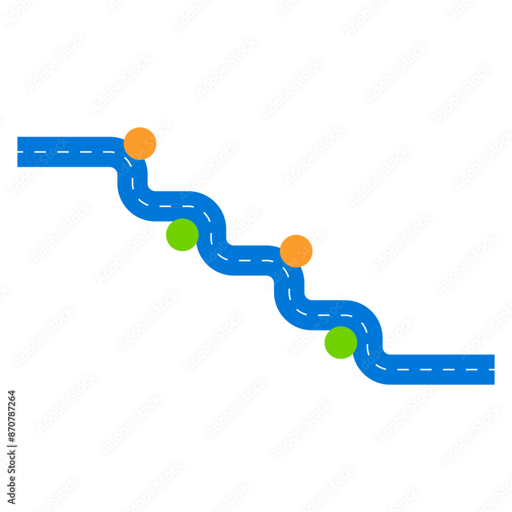 Blank business road map infographic. Business infographics, stages of ...