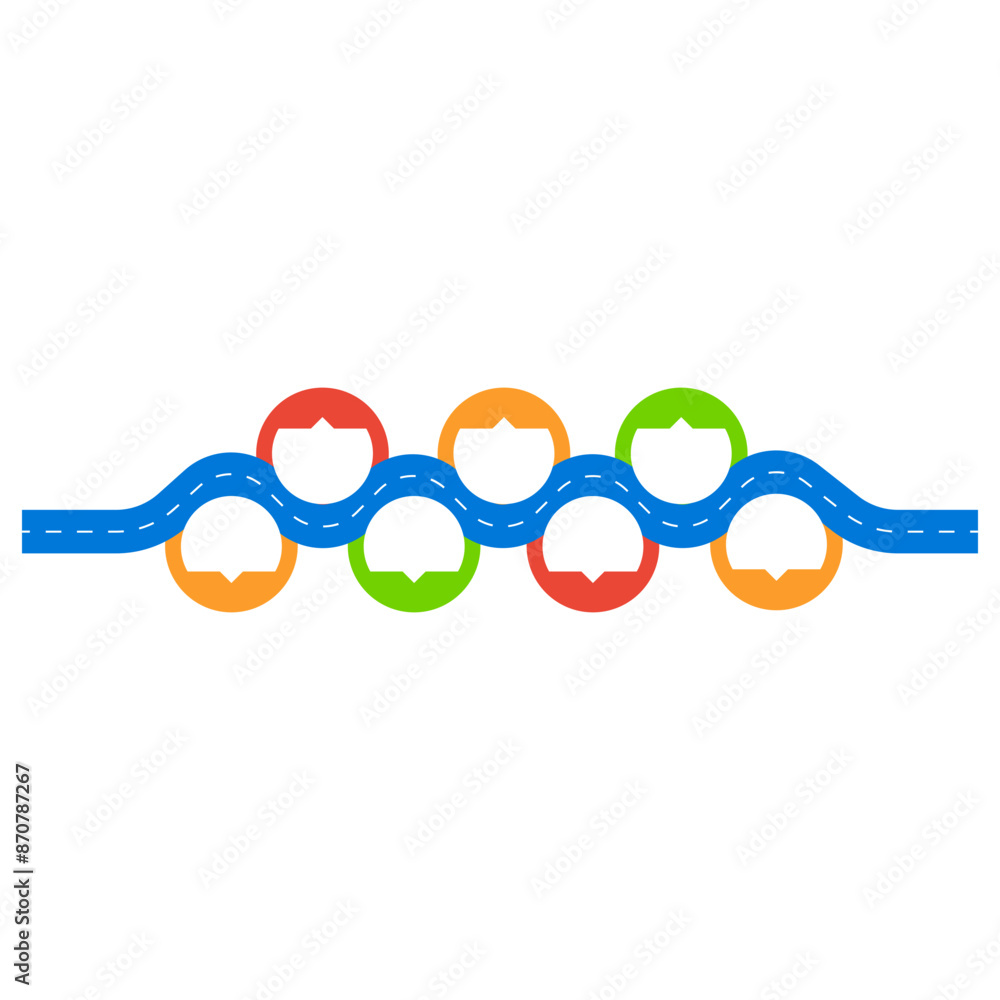 Blank business road map infographic. Business infographics, stages of ...