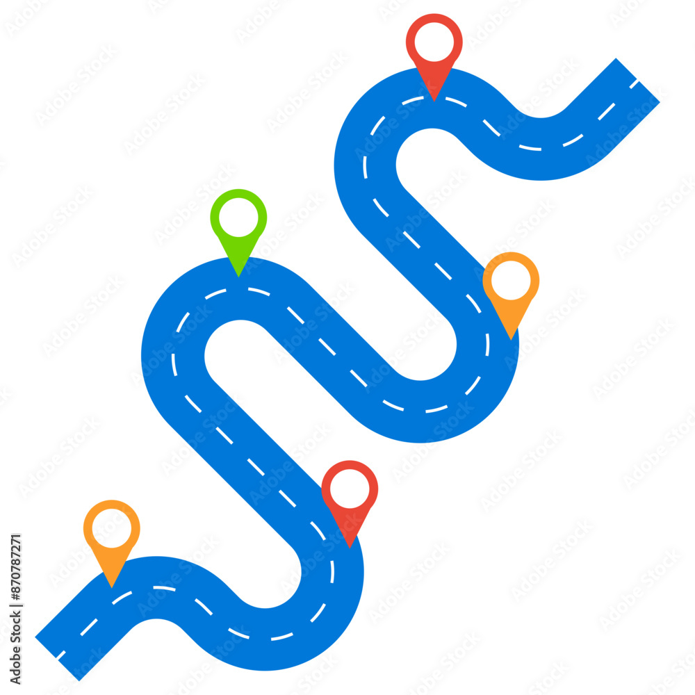 Blank business road map infographic. Business infographics, stages of ...