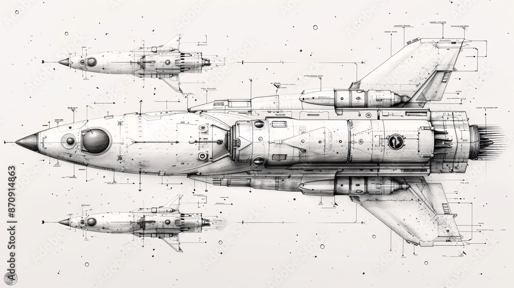 The detailed technical drawing shows three different views of a ...