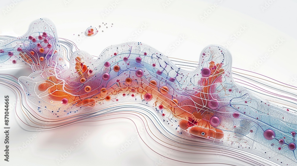 Schematic representation of the autonomic nervous system, detailing ...