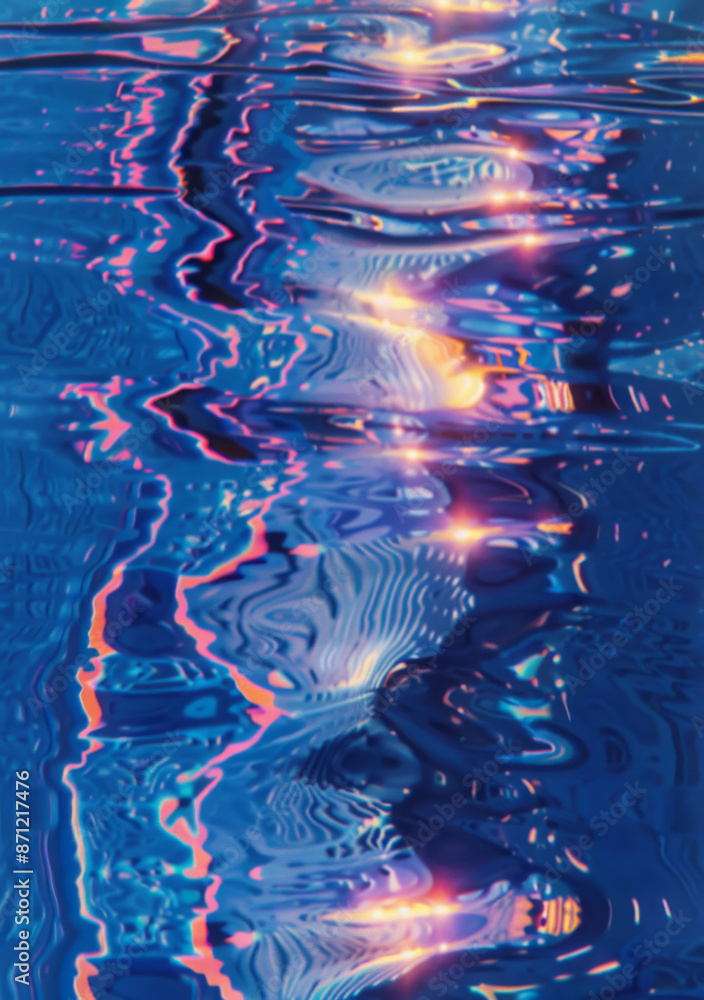 Scratched texture. Glitch overlay. Blue yellow color artifact old film ...