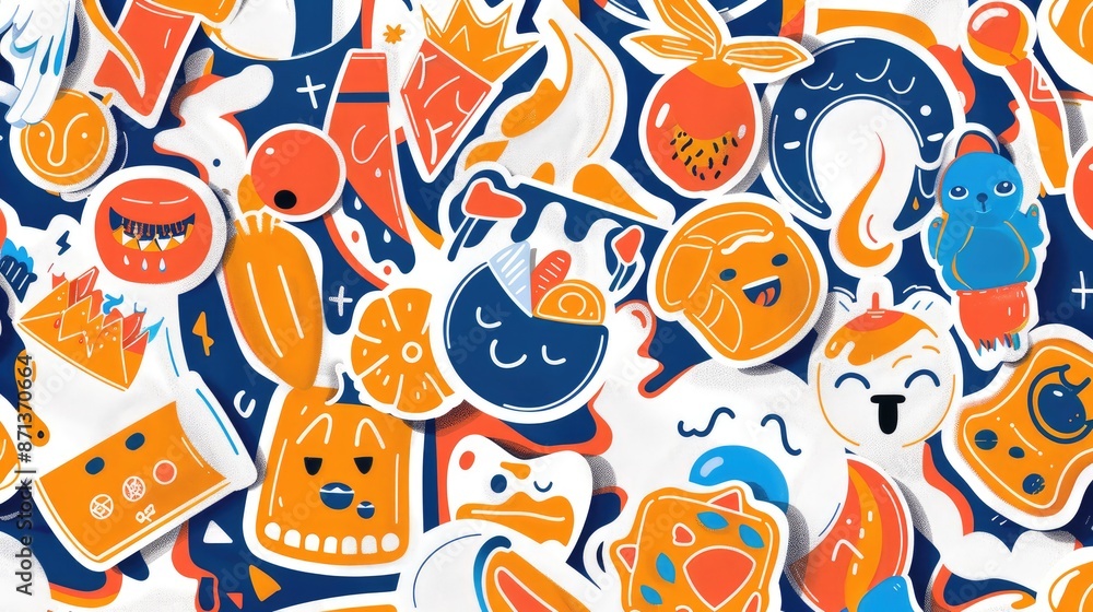 The sticker designs for Gen Z often feature clear and bold lines, with ...