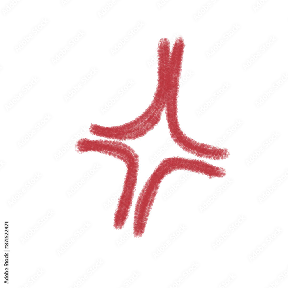 Angry reaction with transparent background Stock Illustration | Adobe Stock