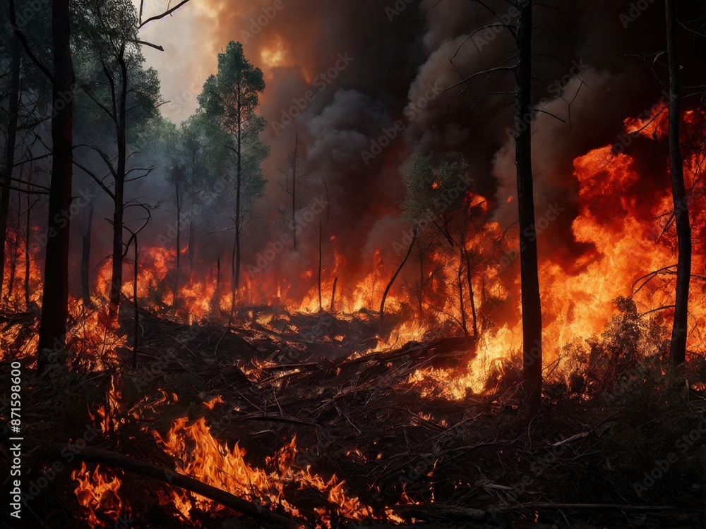 Nature's Fury: A rapidly spreading forest fire highlights climate ...