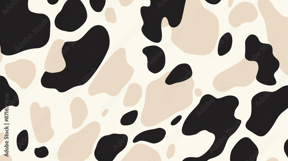 cow skin texture, a seamless pattern of cow spots Stock Photo | Adobe Stock