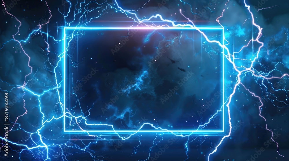 Electric frames with a lightning effect, available in rectangular and ...