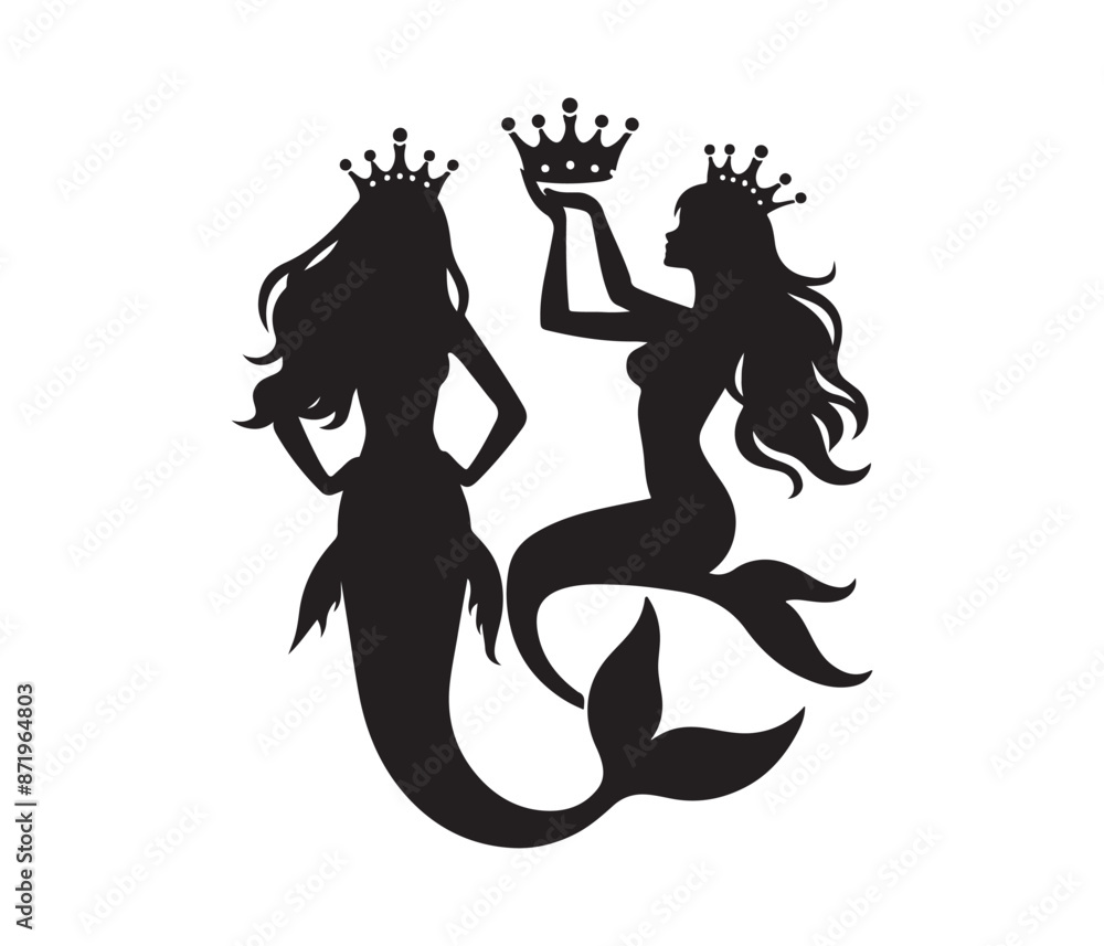 mermaid vector design,awesome mermaidsvg,high resolution printable ...