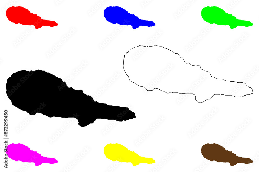 Pico island (Azores Archipelago, Portugal, Portuguese Republic) map ...