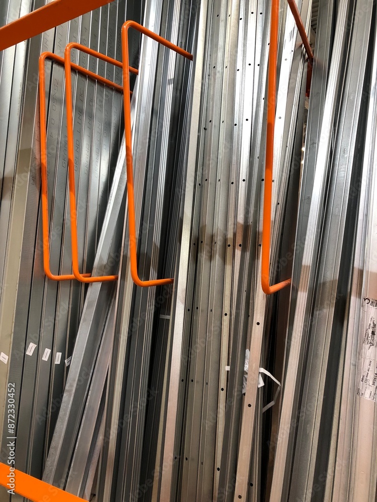 metal profiles for reinforcing internal partitions and structures Stock ...