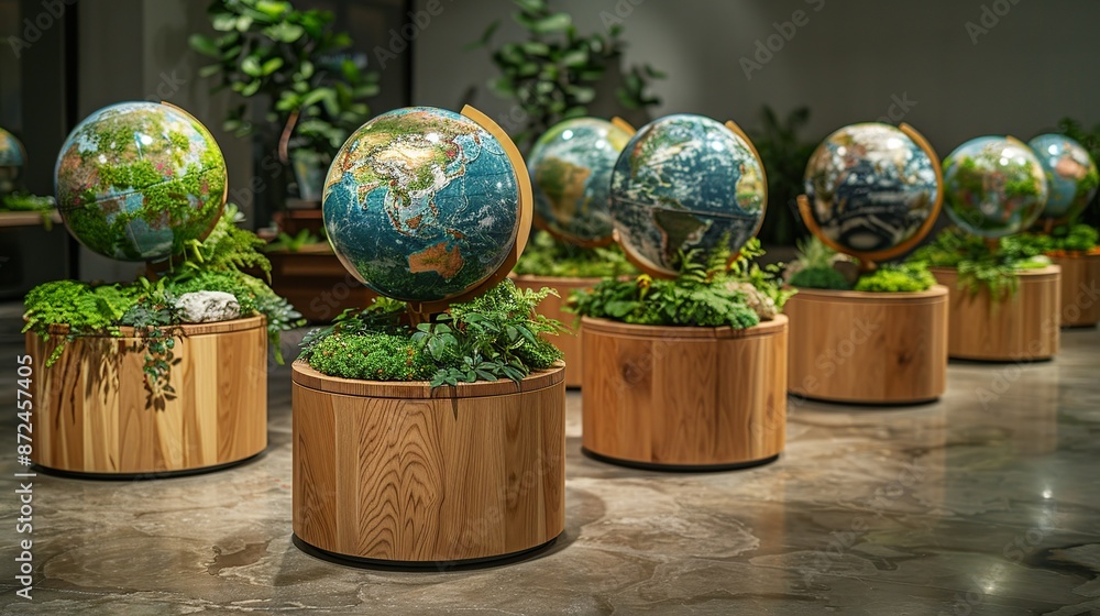 Promote environmental awareness with podiums for summits, featuring ...