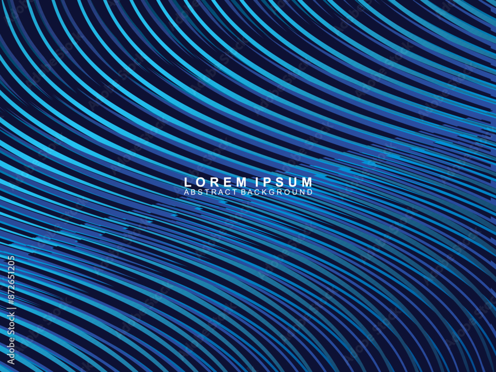 Waving Particle Technology Background Design. Abstract wave moving ...