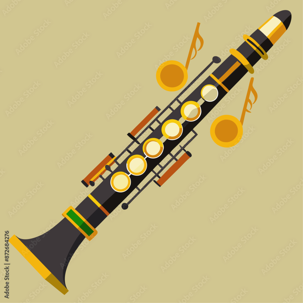 clarinet clipart cartoon Illustration drawing 素材庫向量圖 | Adobe Stock