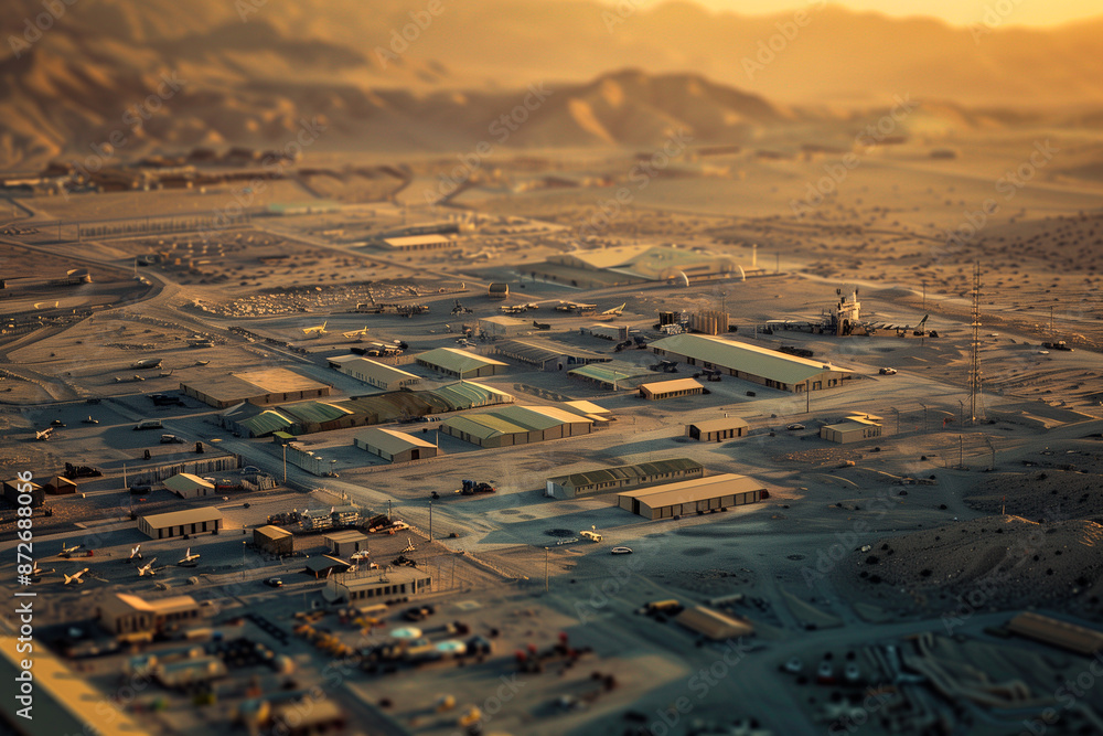 Military base aerial view Stock Photo | Adobe Stock